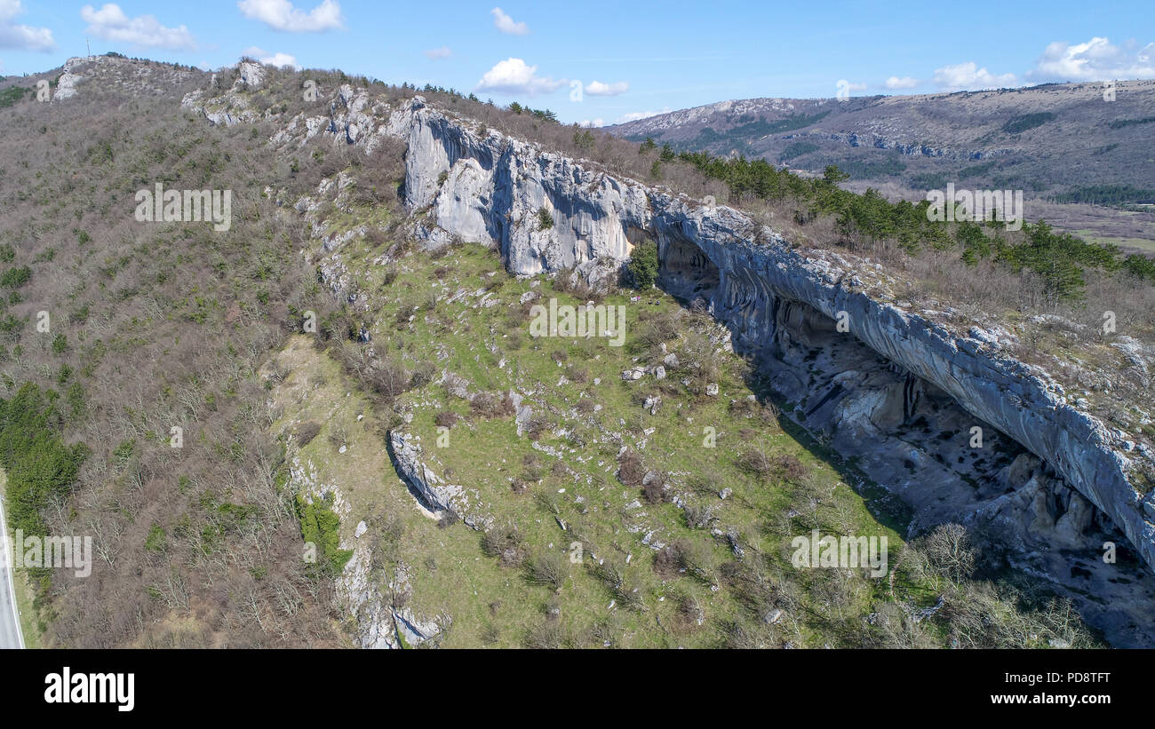 Rock shelter (abri) of Veli Badin is a shallow cave-like opening at the ...