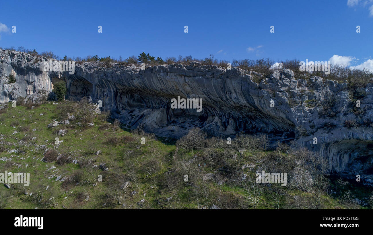 Rock shelter (abri) of Veli Badin is a shallow cave-like opening at the ...