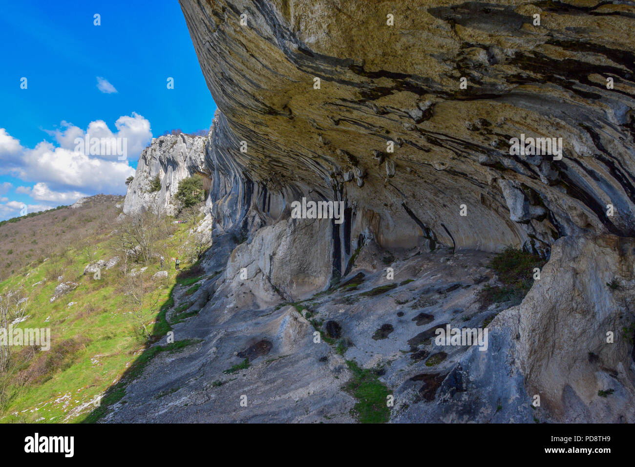 Rock shelter (abri) of Veli Badin is a shallow cave-like opening at the ...