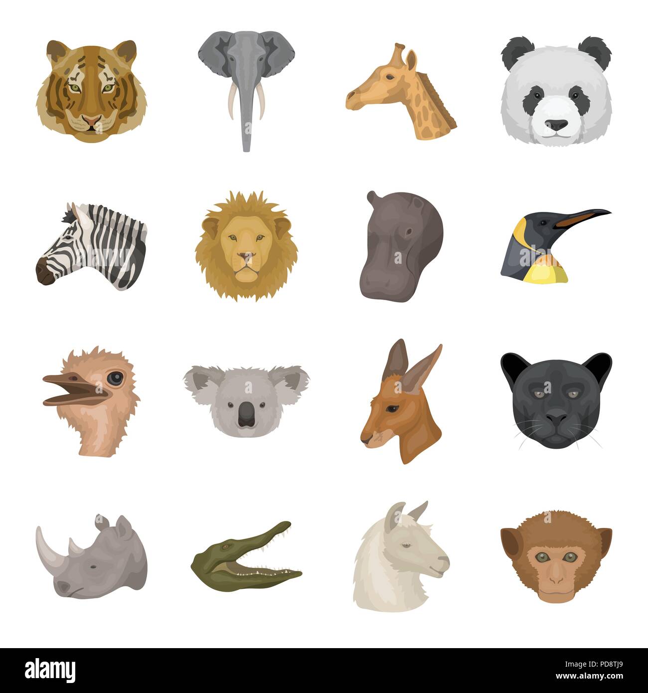 animal,art,artiodactyl,beast,bird,cartoon,collection,crocodile,design ...