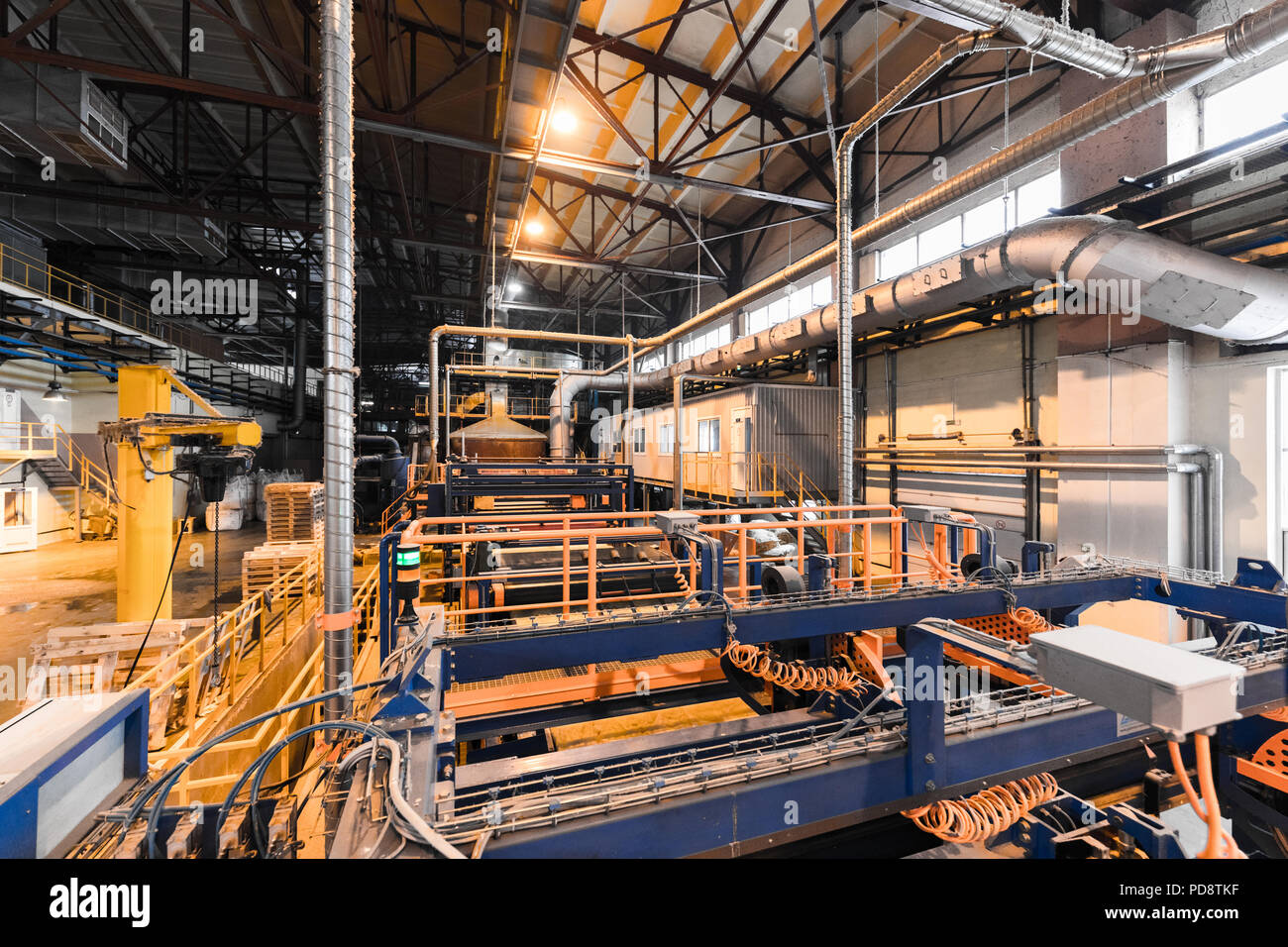 Manufacturing factory, modern high-tech production Stock Photo - Alamy