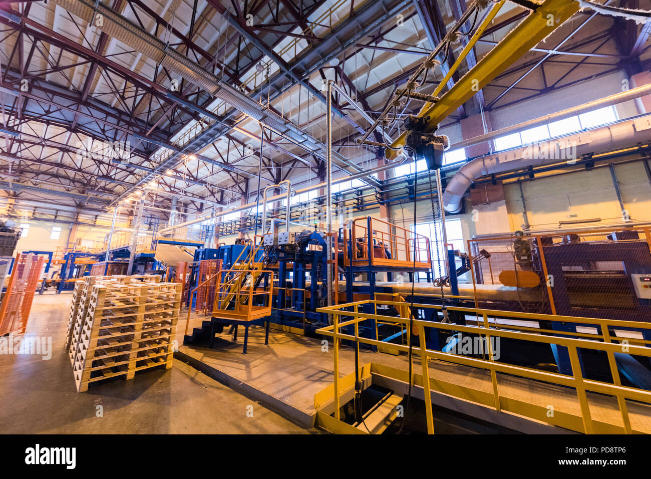 Manufacturing factory, modern high-tech production Stock Photo - Alamy