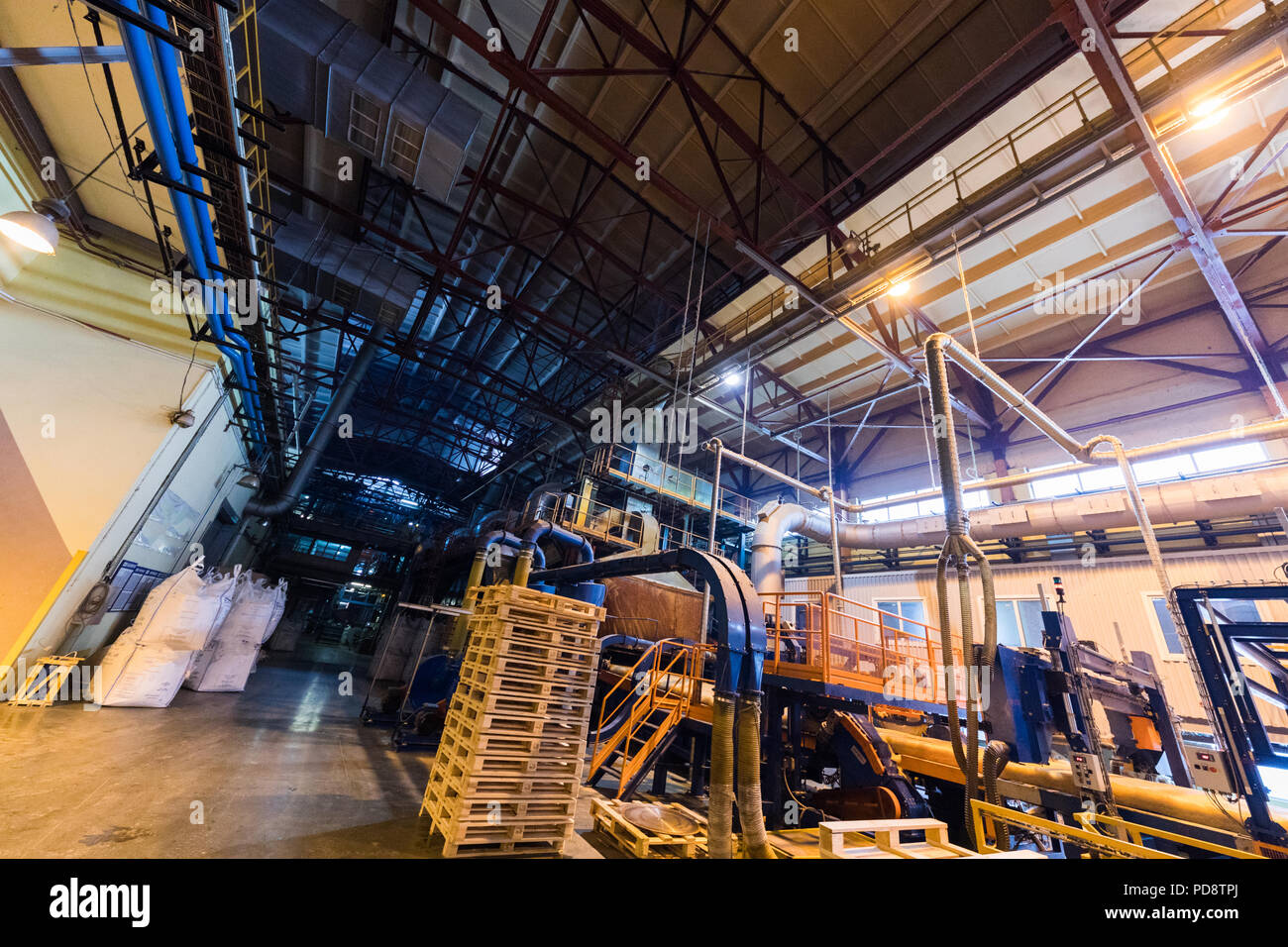 Manufacturing factory, modern high-tech production Stock Photo - Alamy