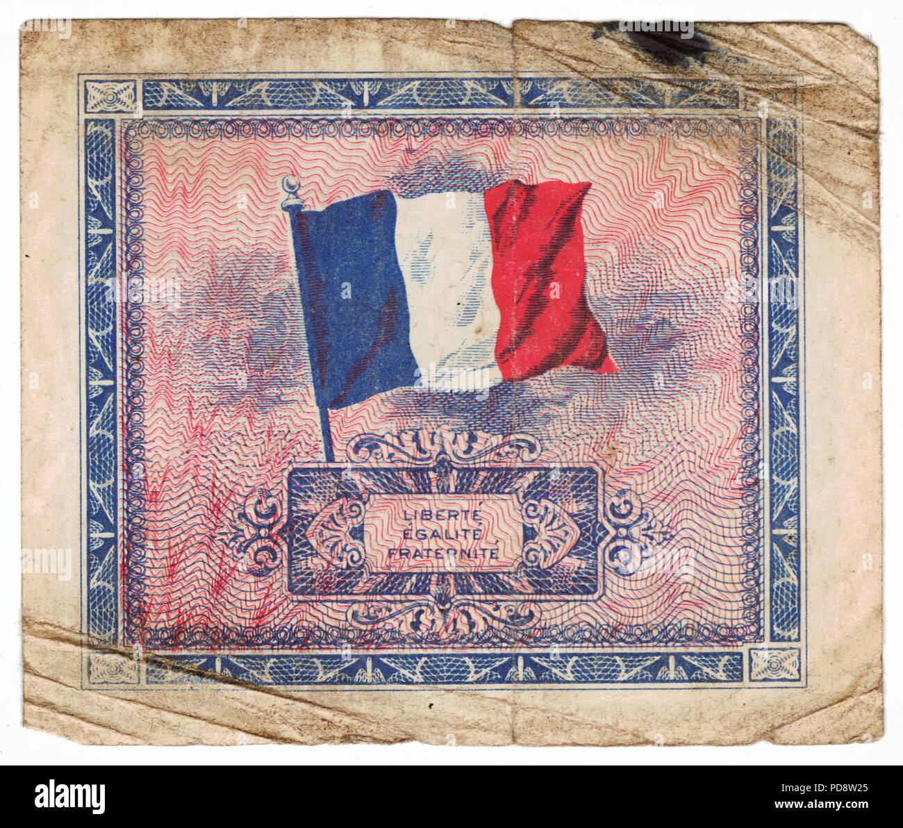 Money, 2 Franc note issued in France by the United States in 1944 Stock ...