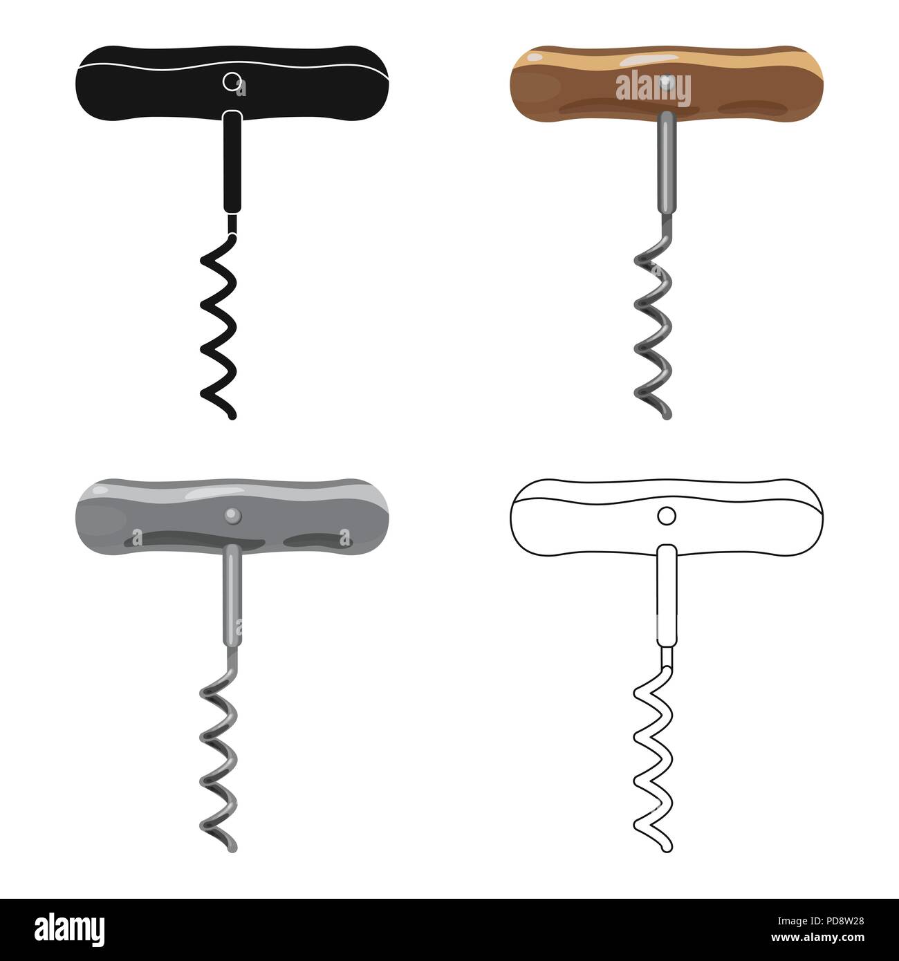 alcohol,art,background,bar,cartoon,cockscrew vector,corkscrew,design ...