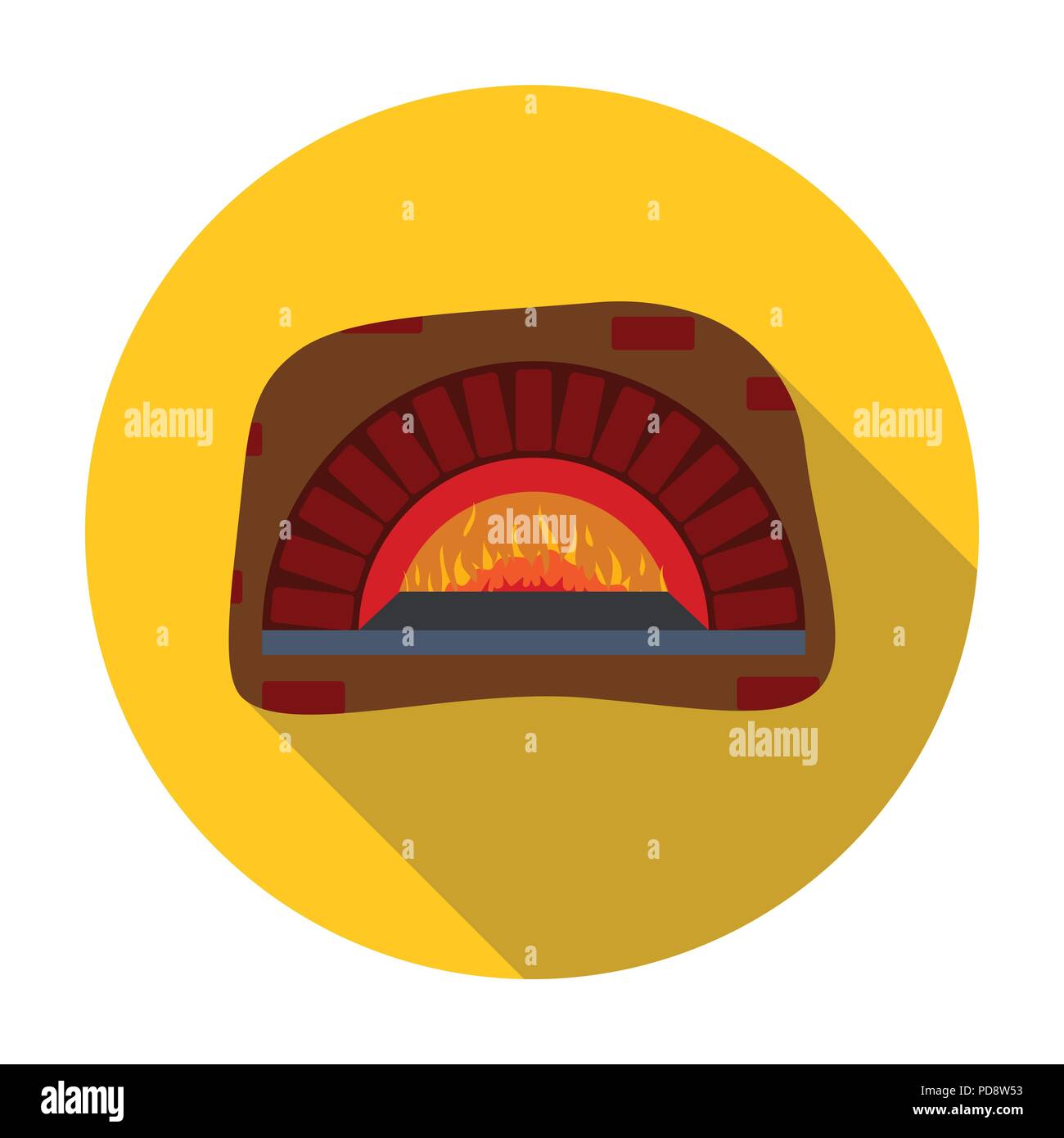 Wood fired pizza oven Stock Vector Images - Alamy