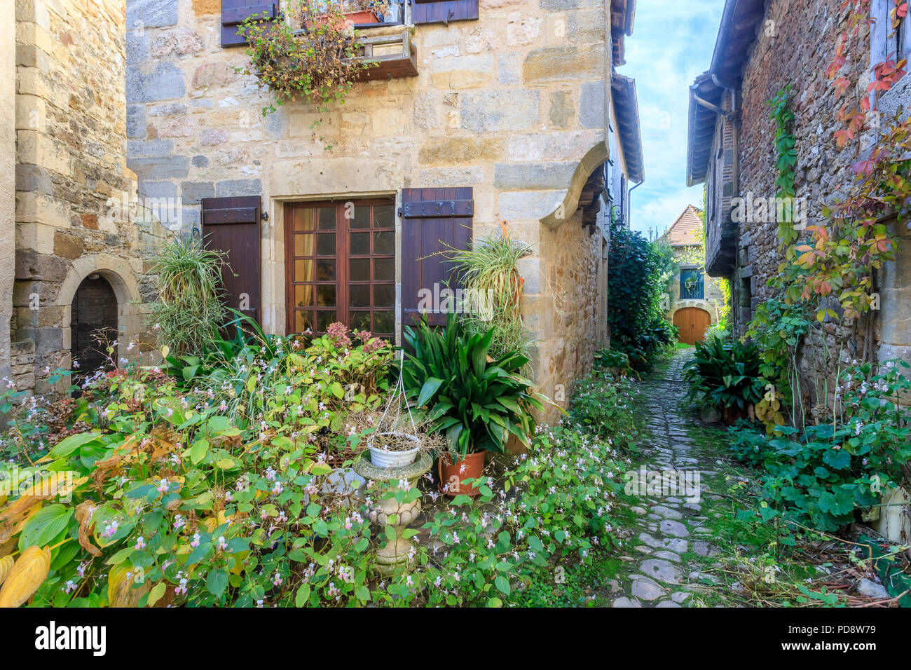 France, Lot, Quercy, Capdenac le Haut, labelled Les Plus Beaux Villages ...