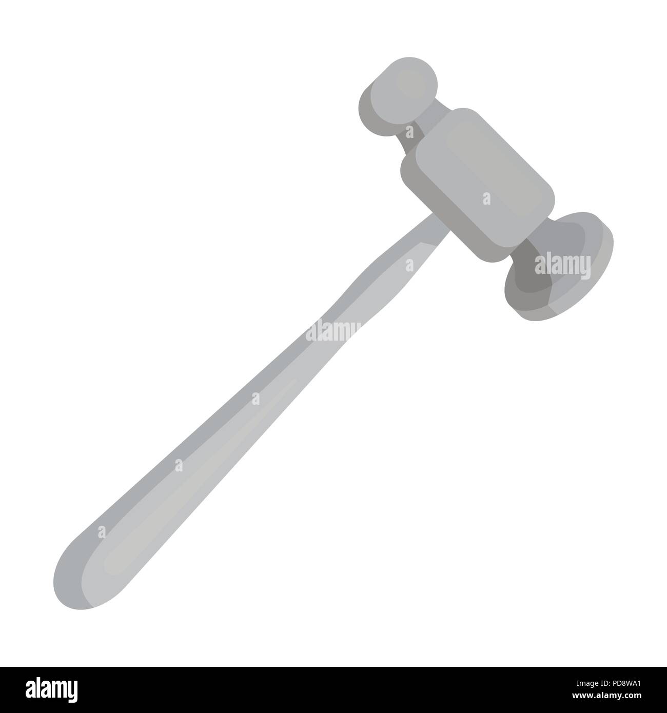 Jewelry hammer icon in monochrome design isolated on white background ...