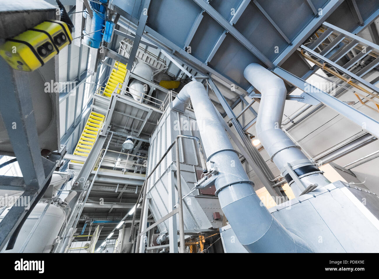Fiberglass industry production of glass line at factory Stock Photo - Alamy