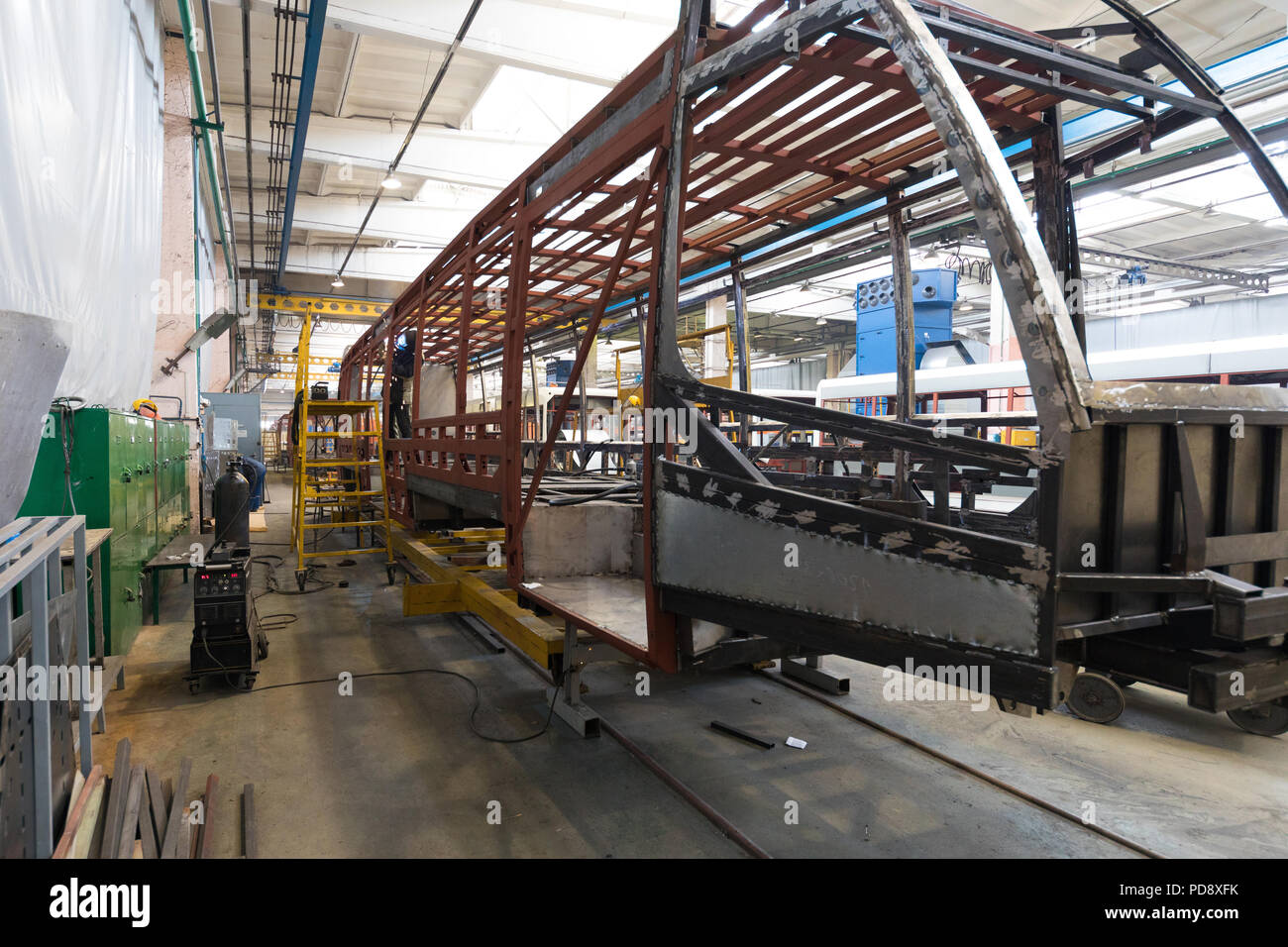 Tram production manufacture Stock Photo - Alamy