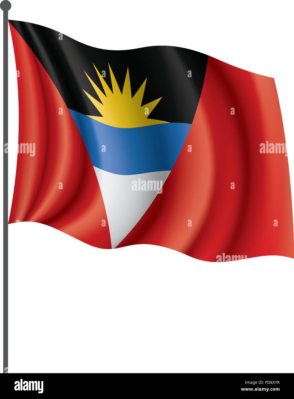 Antiguan and barbudan flag Stock Vector Images - Alamy