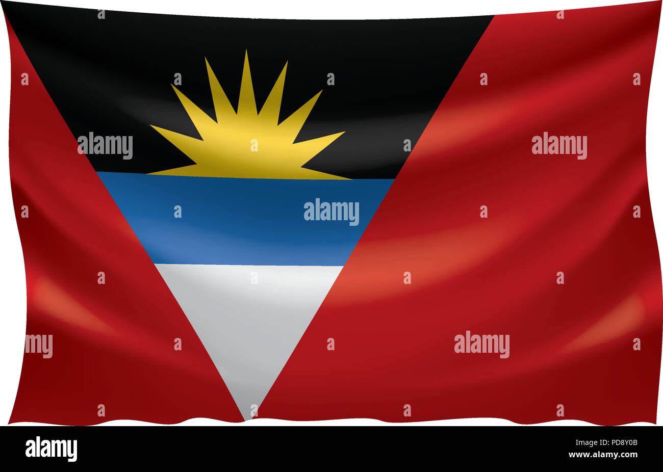 Flag of Antigua and Barbuda Stock Vector Image & Art - Alamy