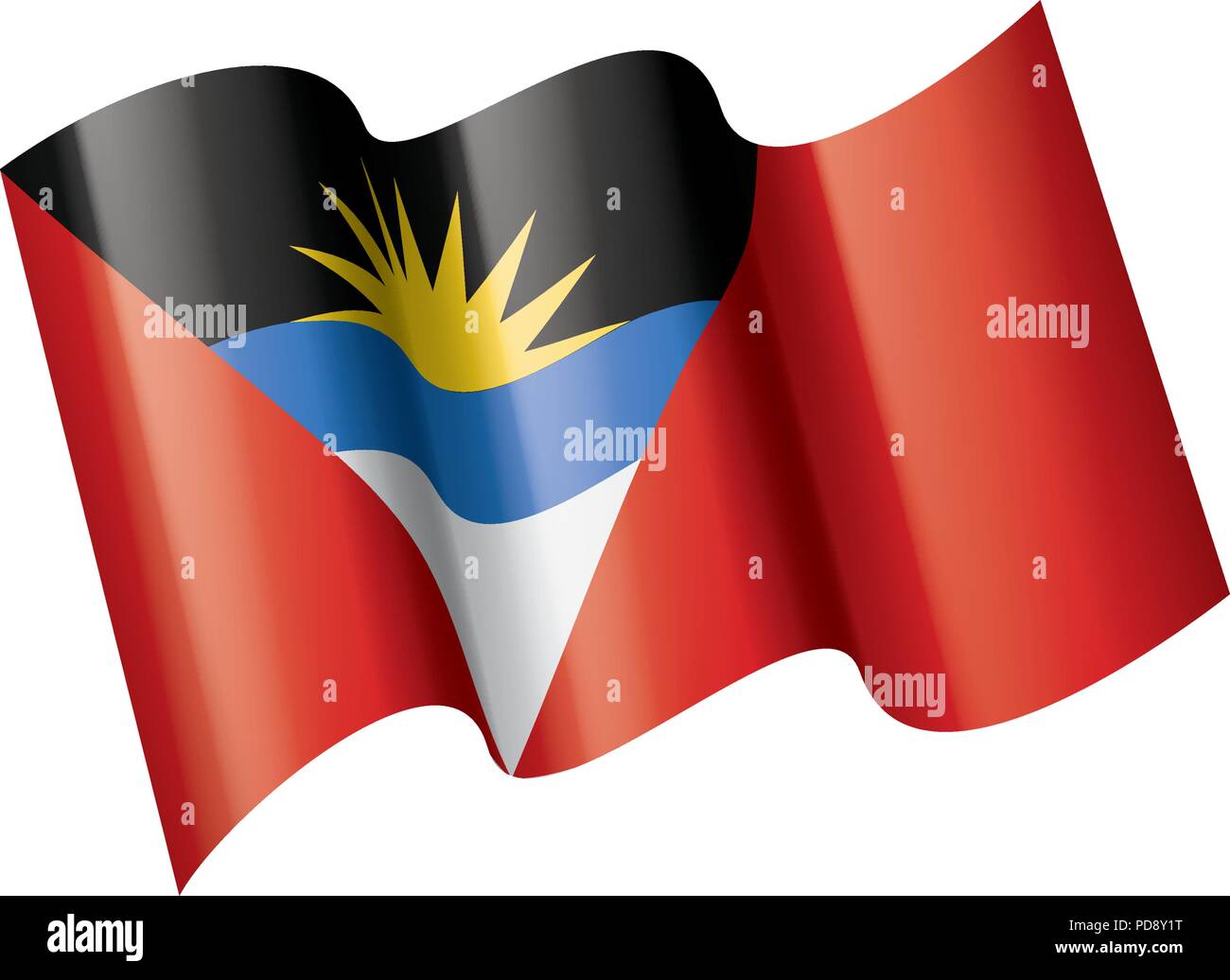 Antiguan and barbudan flag Stock Vector Images - Alamy