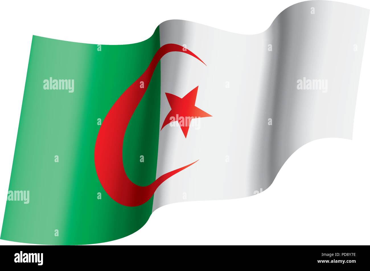 Algeria flag, vector illustration Stock Vector Image & Art - Alamy