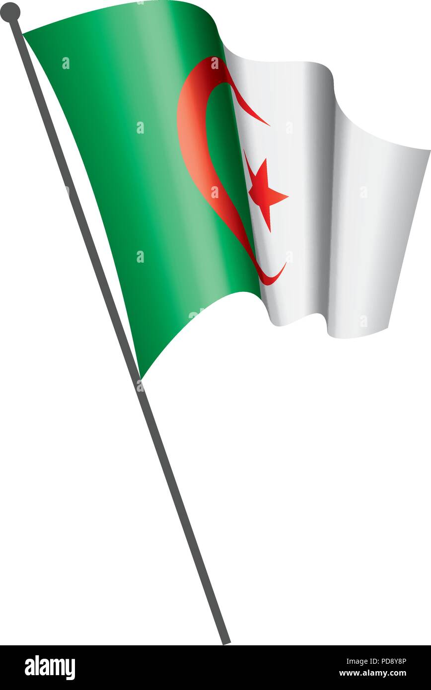 Algeria flag, vector illustration Stock Vector Image & Art - Alamy