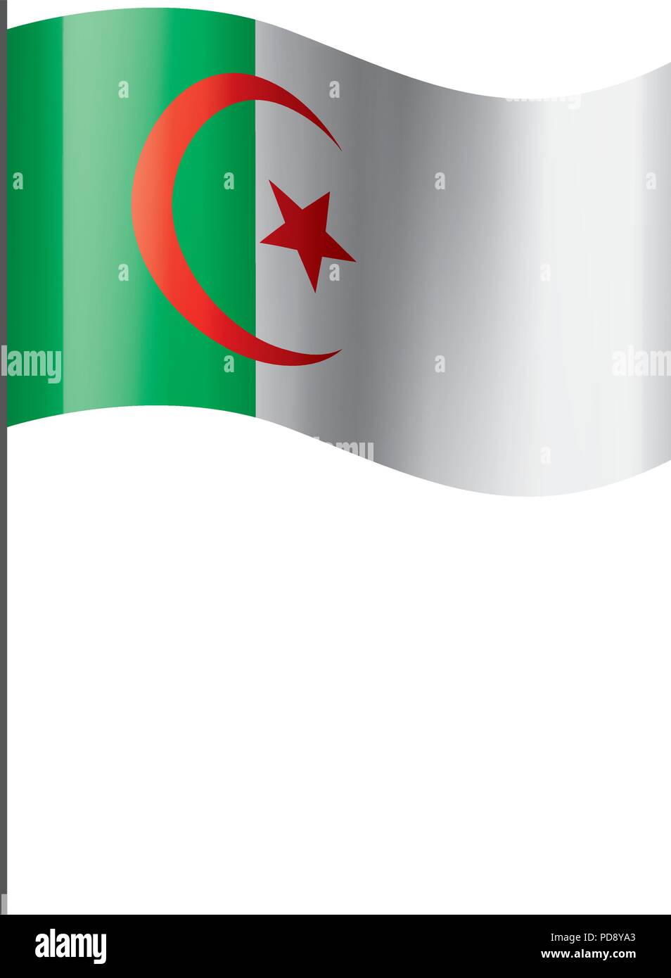 Algeria flag, vector illustration Stock Vector Image & Art - Alamy