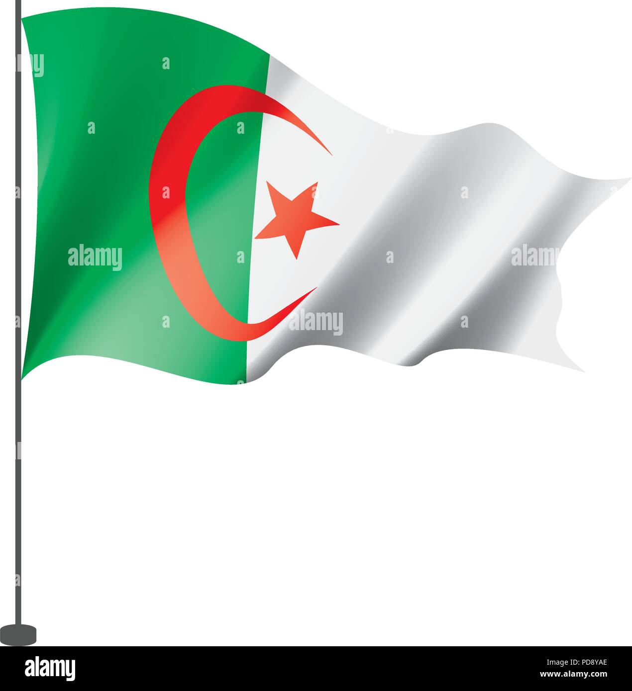 Algeria flag, vector illustration Stock Vector Image & Art - Alamy