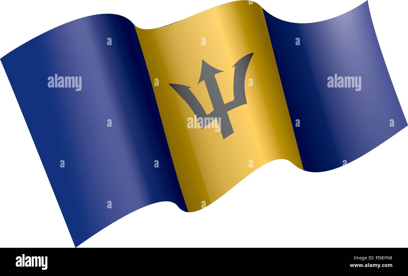 Barbados flag, vector illustration Stock Vector Image & Art - Alamy