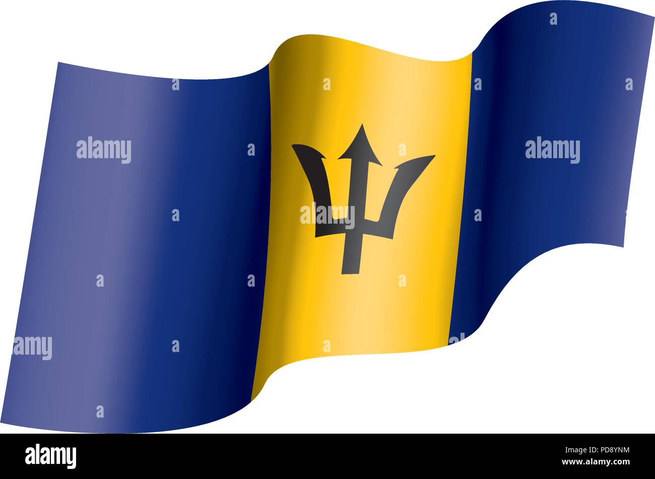 Barbados flag, vector illustration Stock Vector Image & Art - Alamy