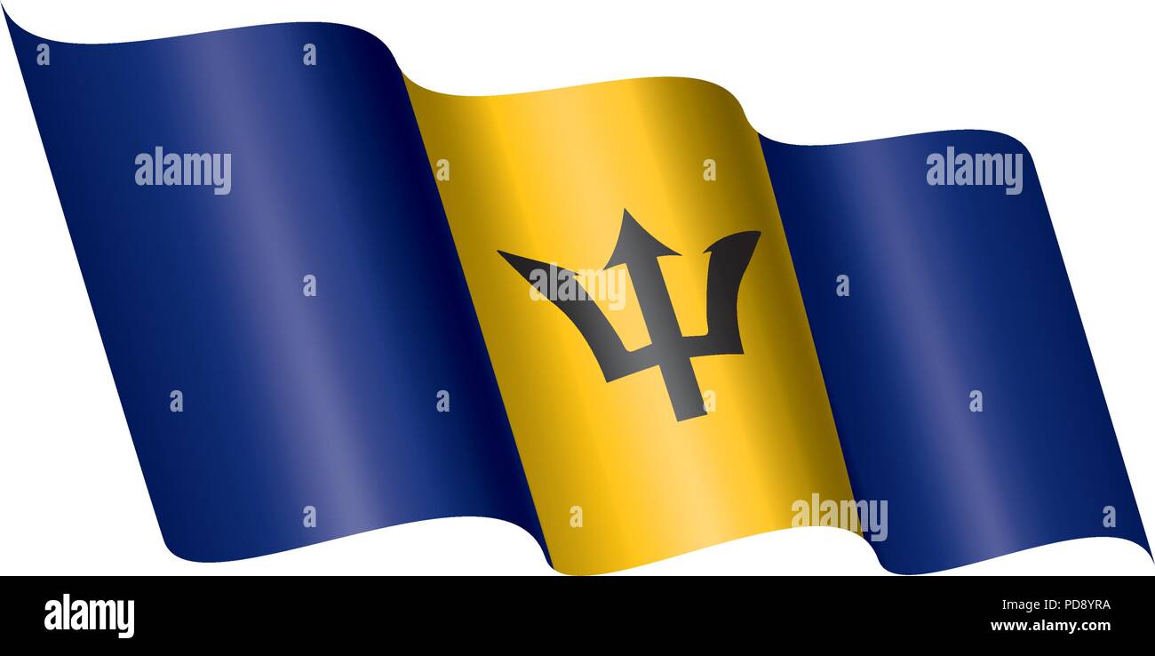 Barbados flag, vector illustration Stock Vector Image & Art - Alamy