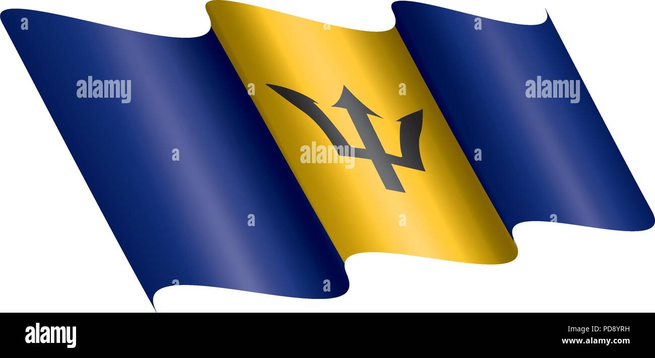 Barbados flag, vector illustration Stock Vector Image & Art - Alamy
