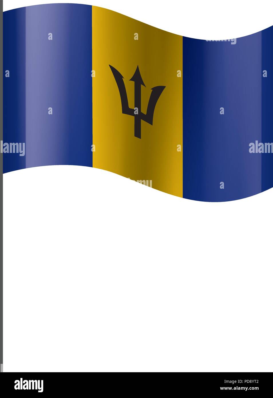 Barbados flag, vector illustration Stock Vector Image & Art - Alamy