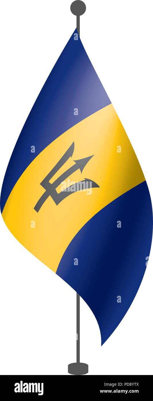 Barbados flag, vector illustration Stock Vector Image & Art - Alamy