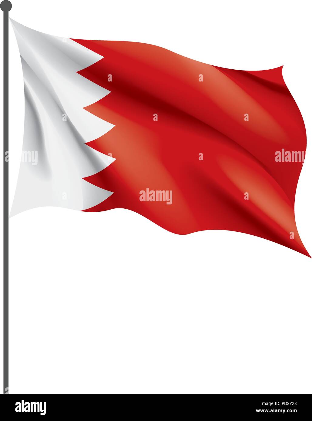 Bahrain flag, vector illustration Stock Vector Image & Art - Alamy