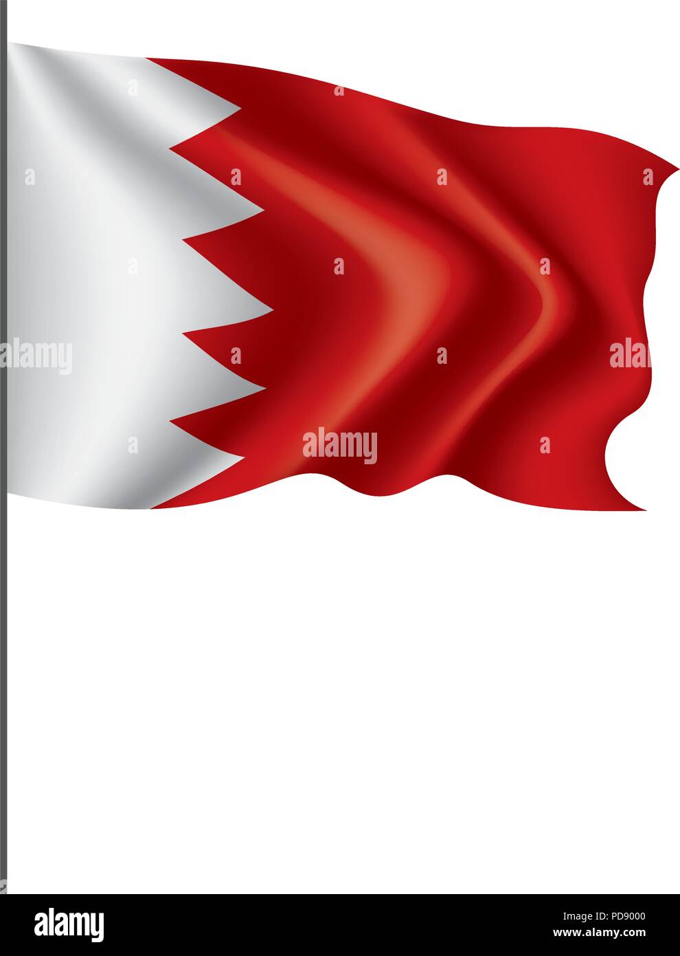 Bahrain flag, vector illustration Stock Vector Image & Art - Alamy