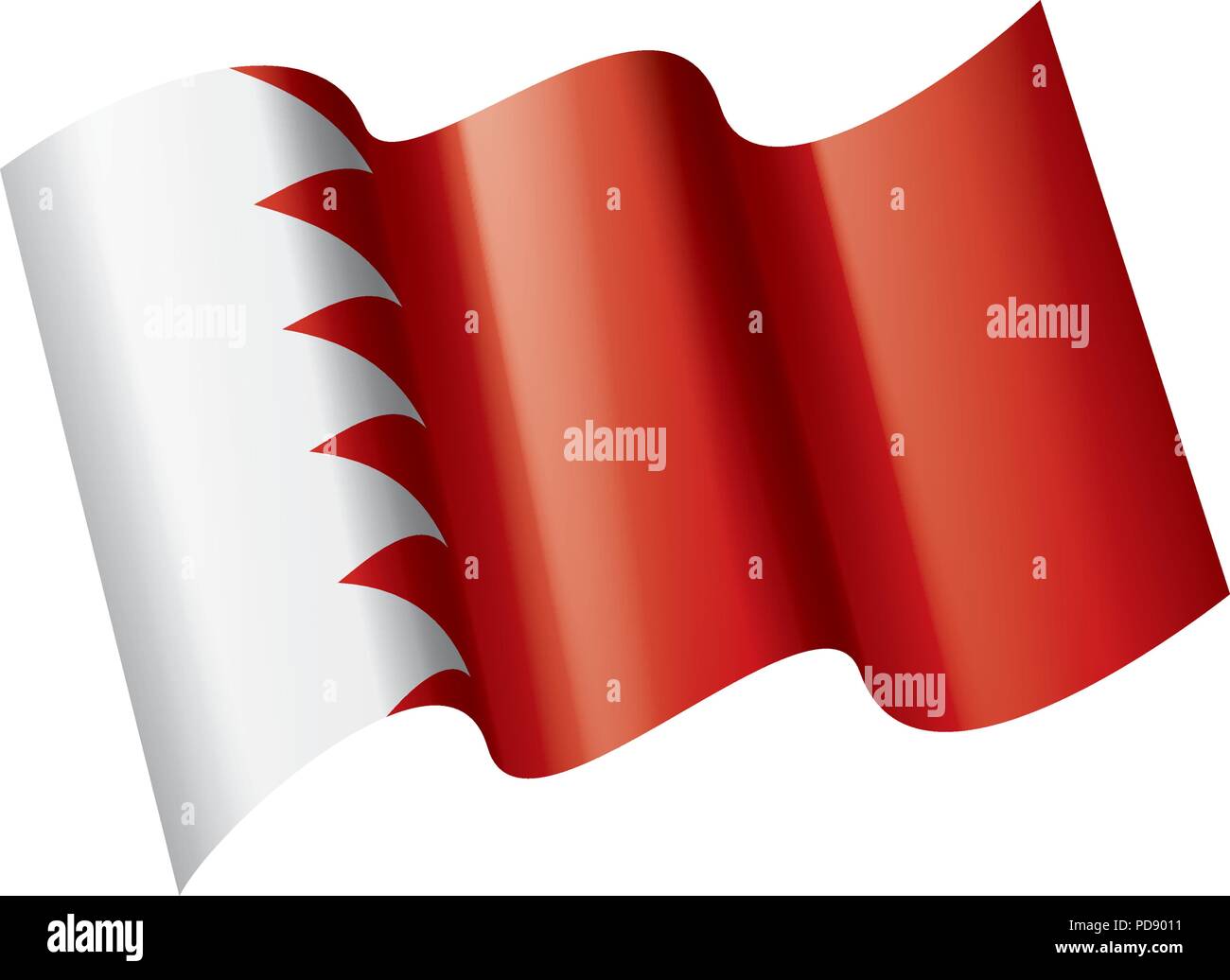 Bahrain flag, vector illustration Stock Vector Image & Art - Alamy