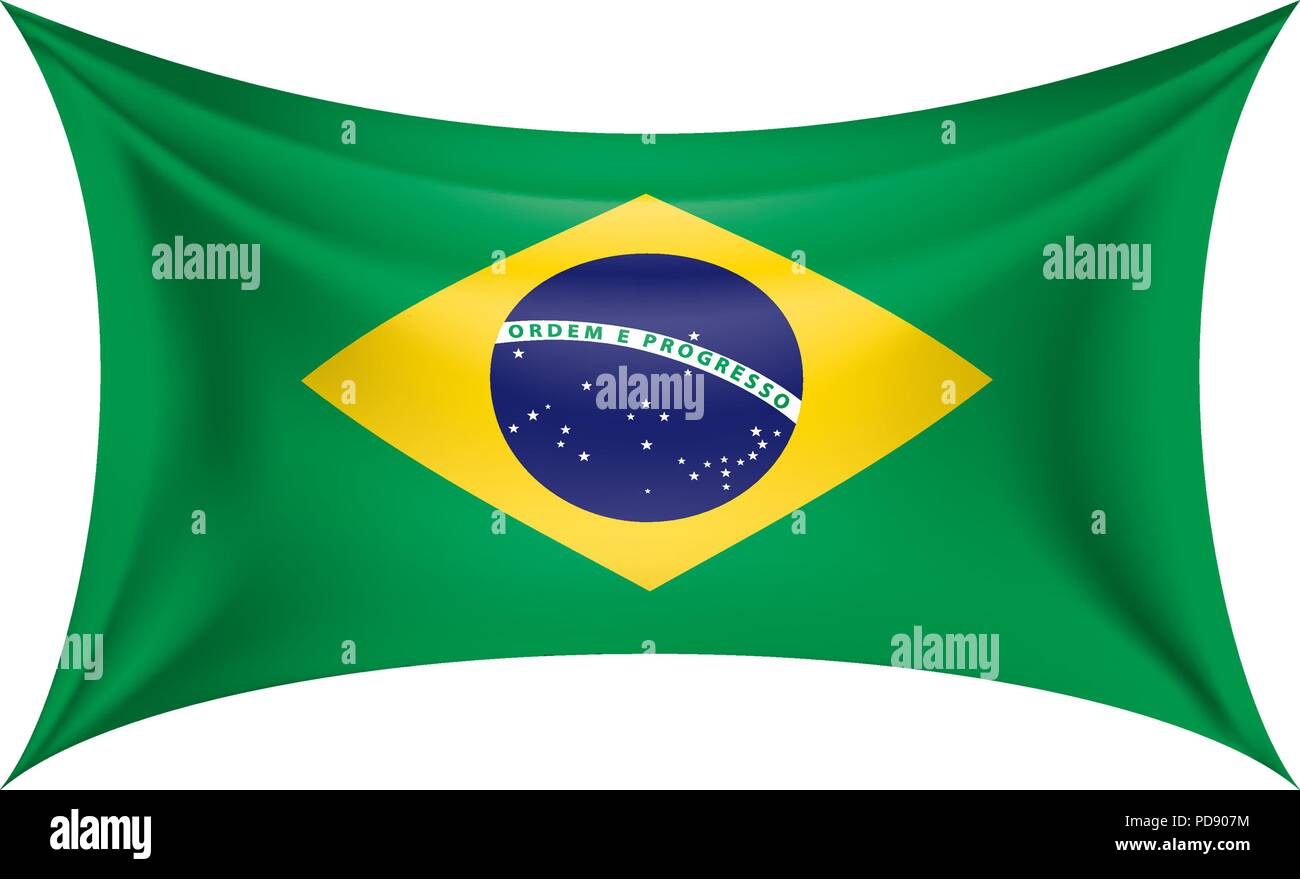 Brazil flag, vector illustration Stock Vector Image & Art - Alamy