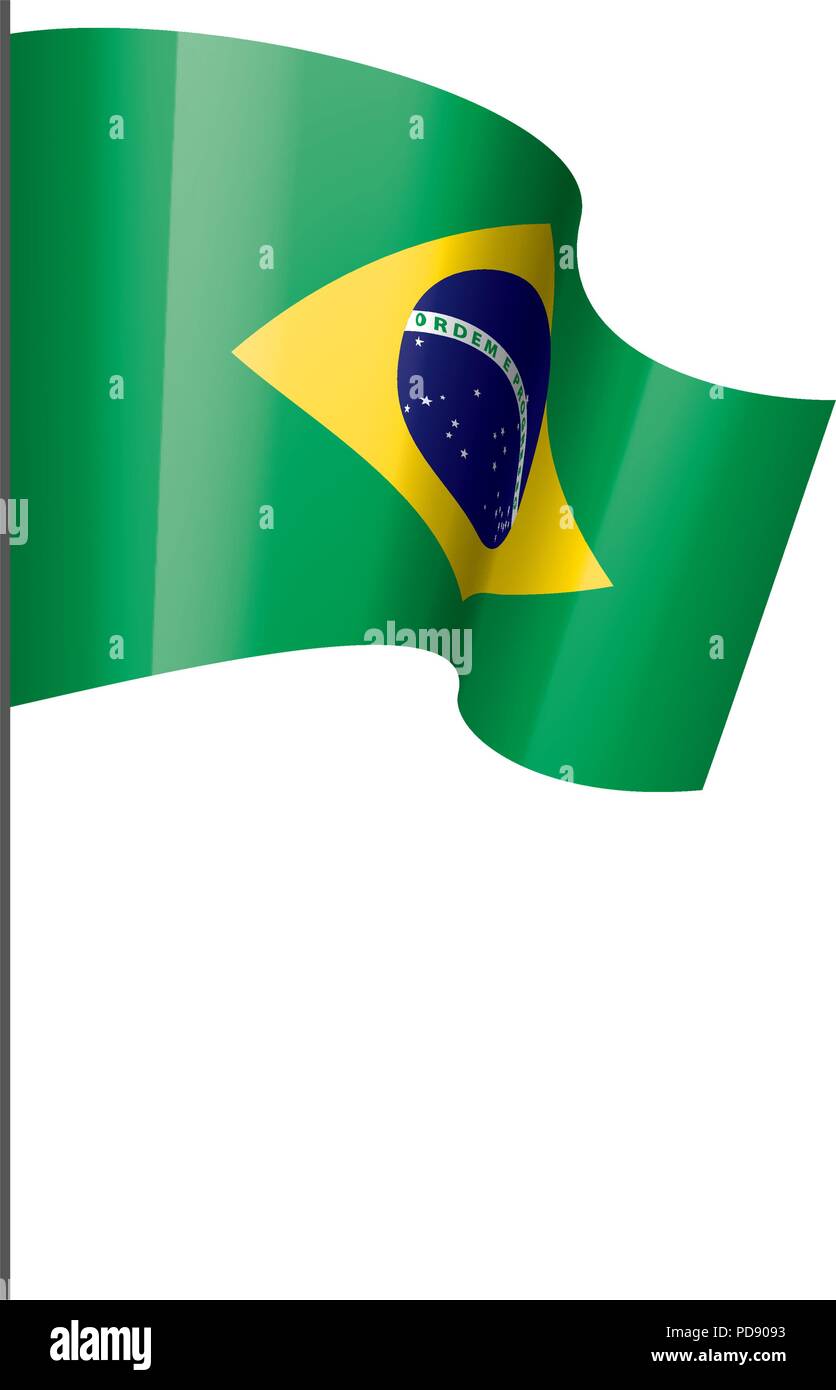 Brazil flag, vector illustration Stock Vector Image & Art - Alamy