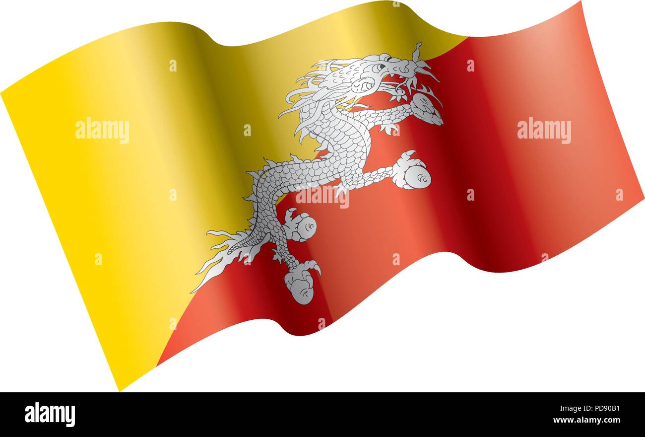 Bhutan flag, vector illustration Stock Vector Image & Art - Alamy