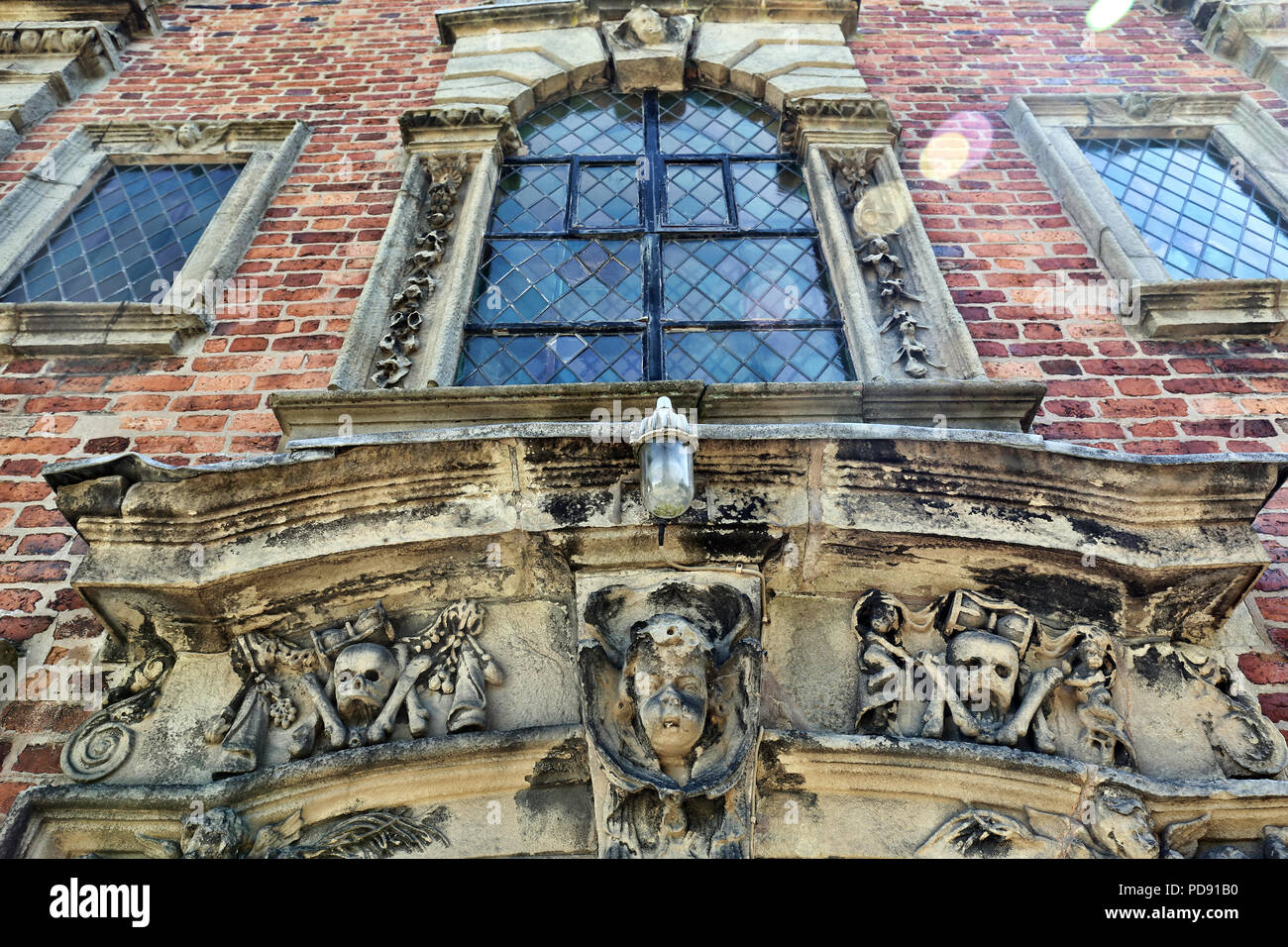 Memento Mori Holy Trinity church Ministerley Stock Photo - Alamy