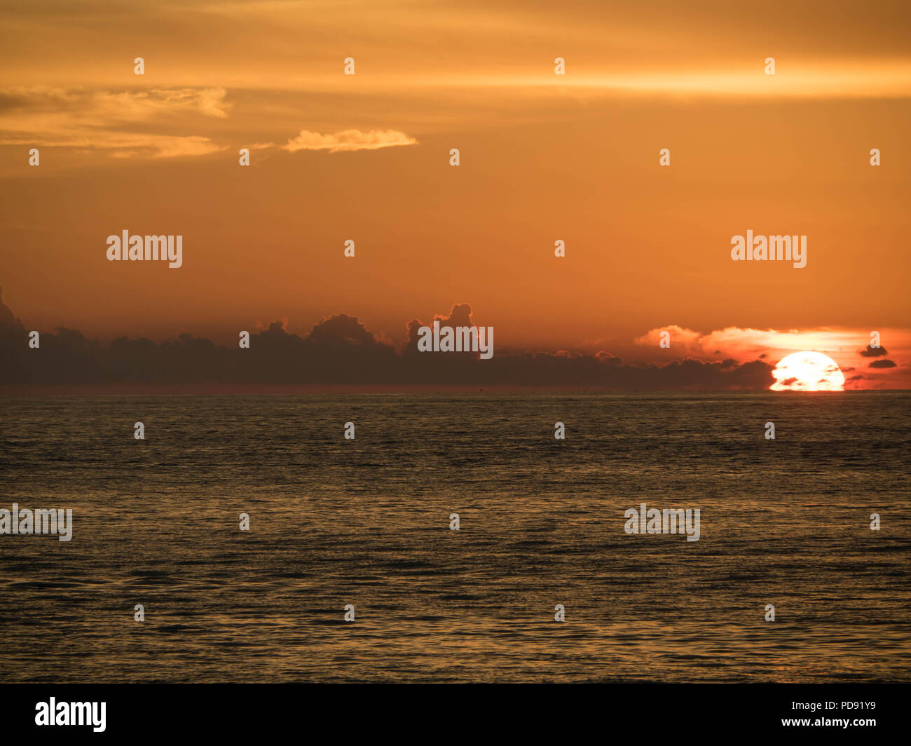 Sunset at Batu Ferringhi Beach Malaysia Stock Photo - Alamy