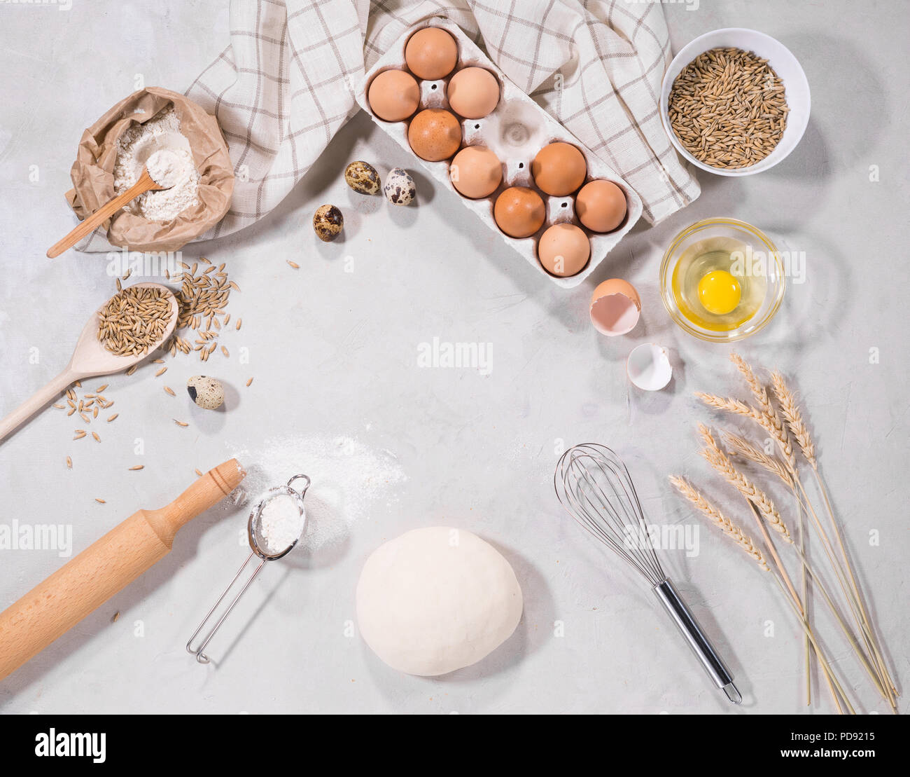 Natural ingredients for baking Stock Photo - Alamy