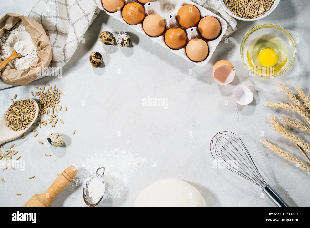 Natural ingredients for baking Stock Photo - Alamy