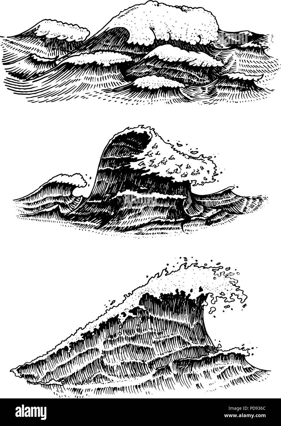 Tidal Wave Drawing Stock Photos & Tidal Wave Drawing Stock Images - Alamy