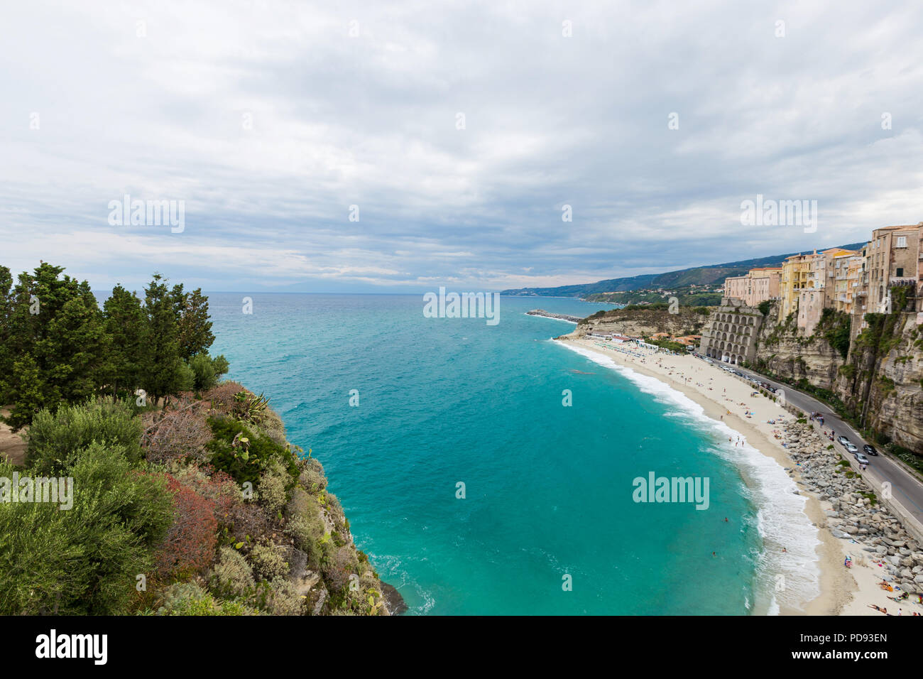 Tropea town and beach Stock Photo - Alamy