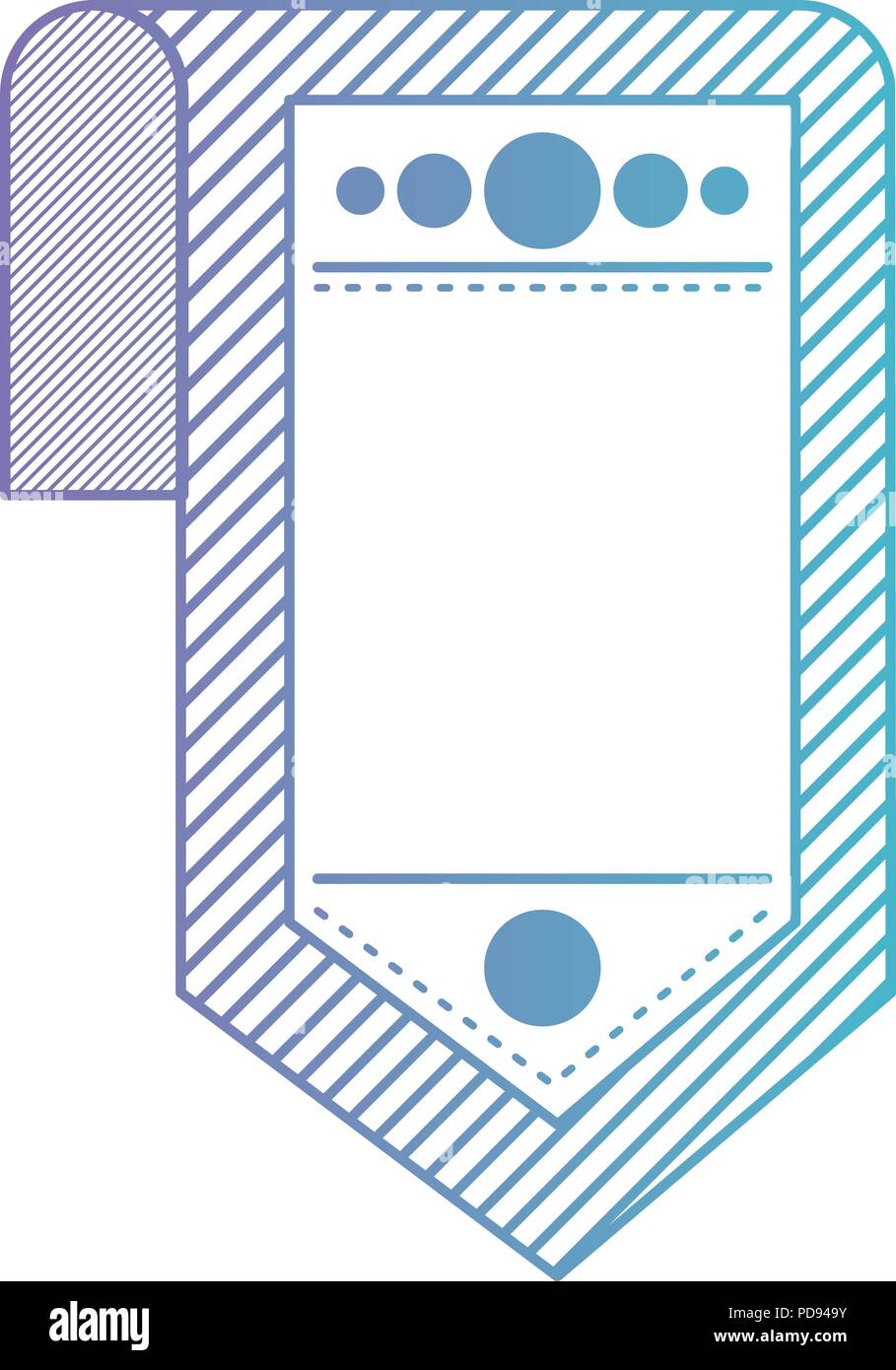 ribbon hanging elegant decoration Stock Vector Image & Art - Alamy