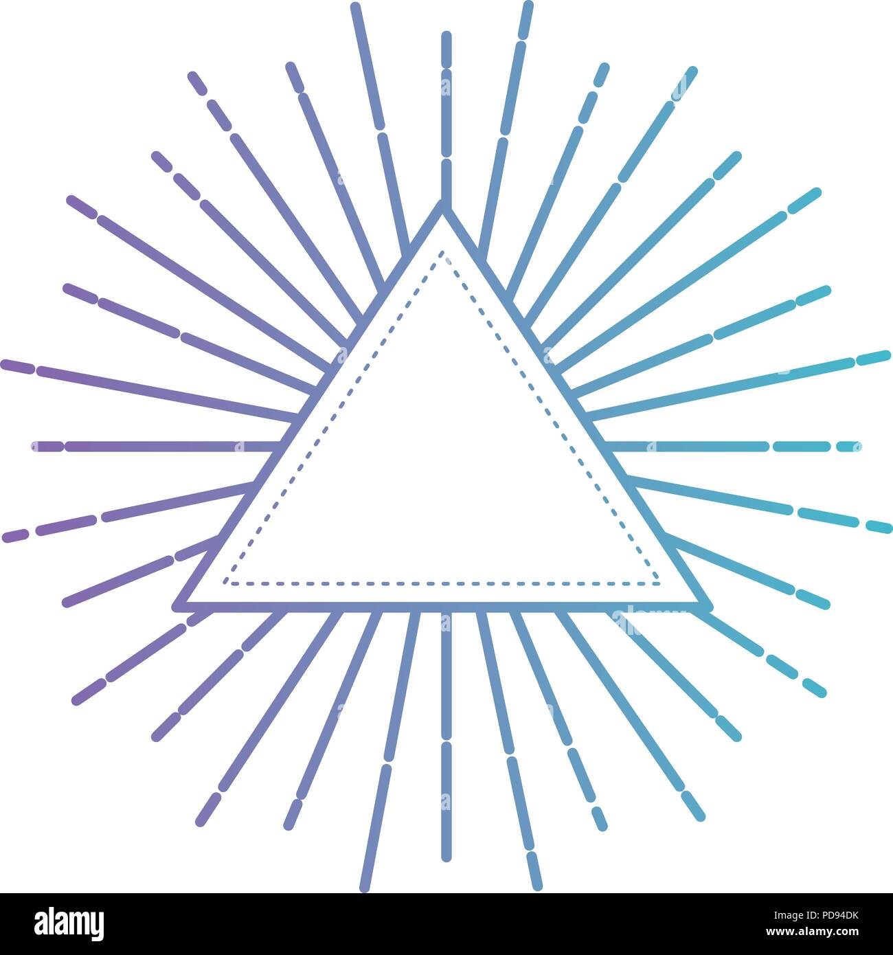 triangular frame with burst Stock Vector Image & Art - Alamy