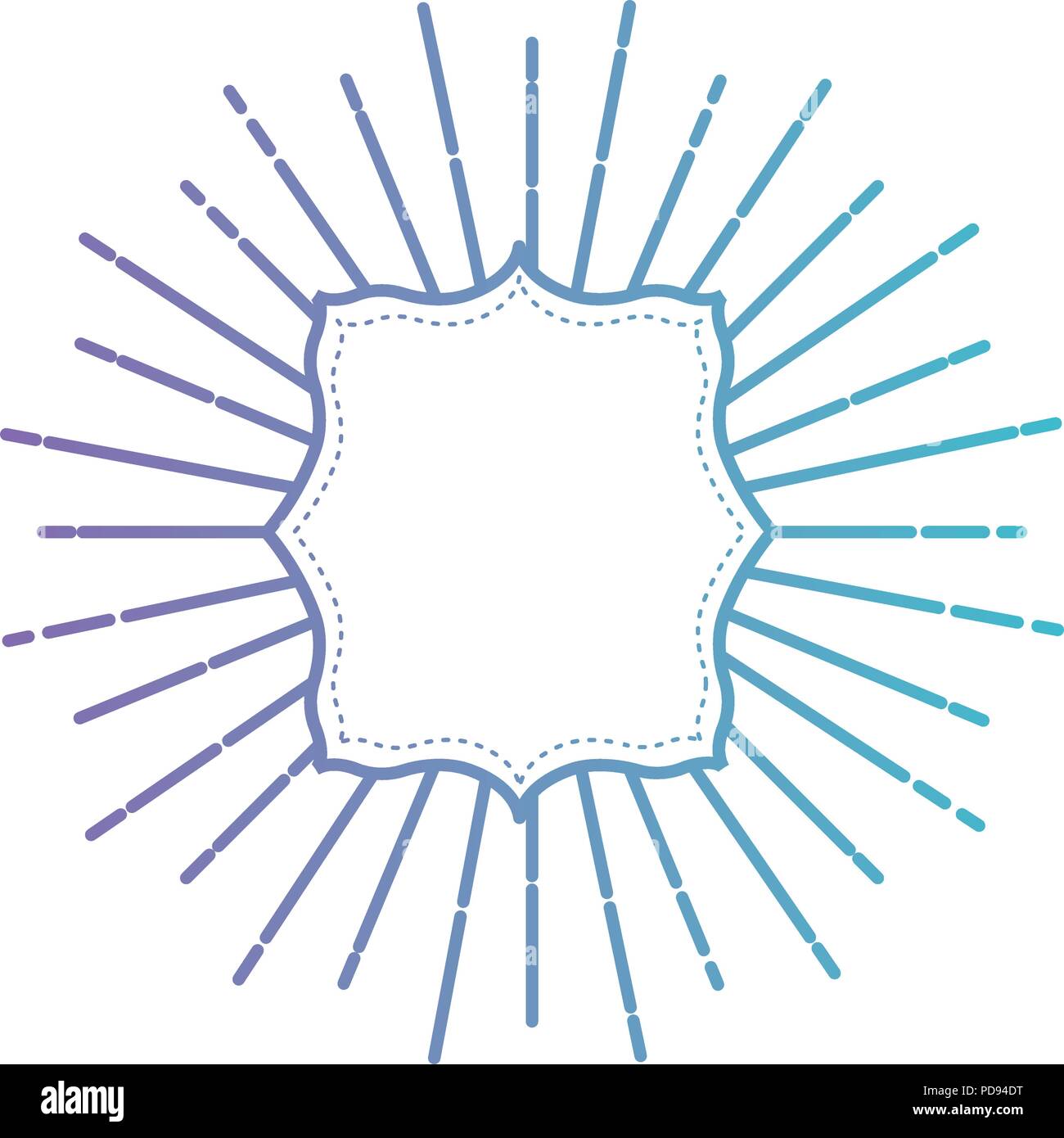 classic frame with burst Stock Vector Image & Art - Alamy