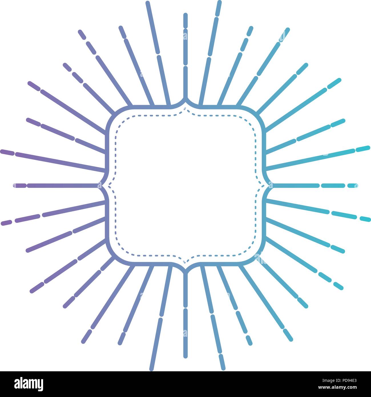 classic frame with burst Stock Vector Image & Art - Alamy