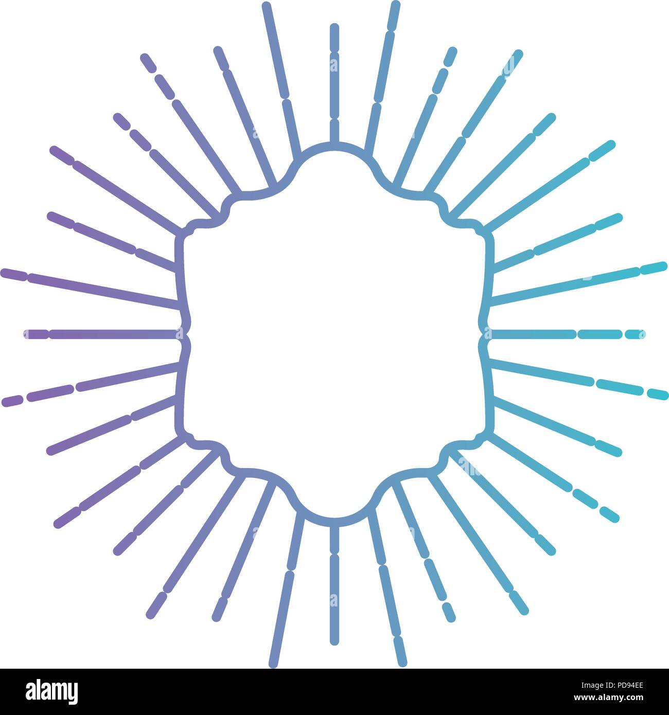 classic frame with burst Stock Vector Image & Art - Alamy