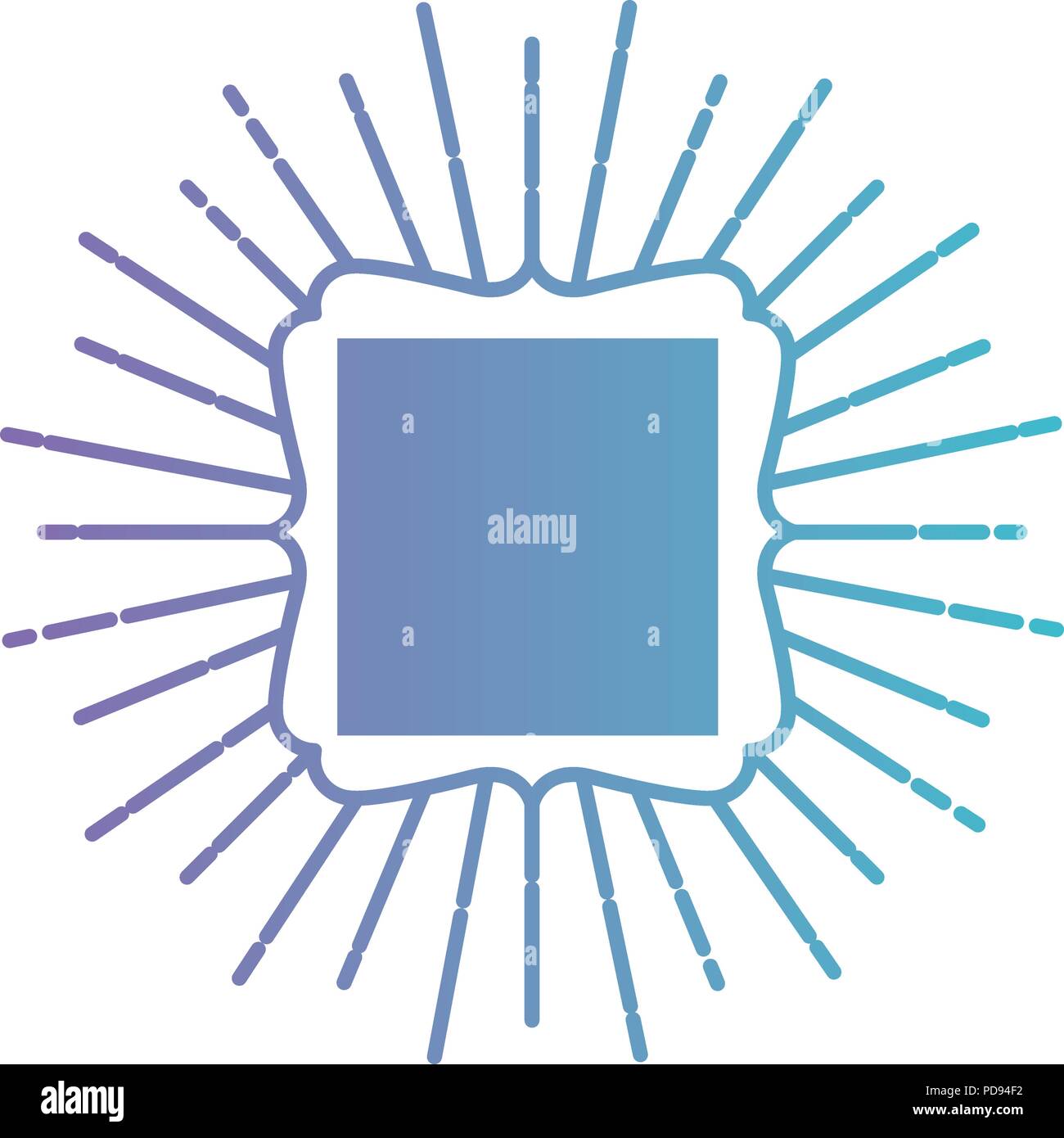 classic frame with burst Stock Vector Image & Art - Alamy