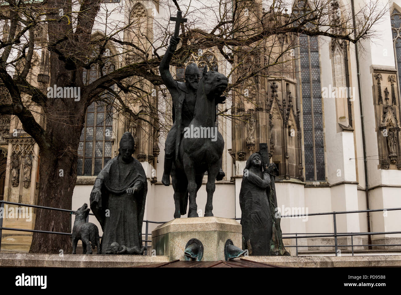 German Cathedral christian church of Augsburg St. Ulrich and St. Afra ...