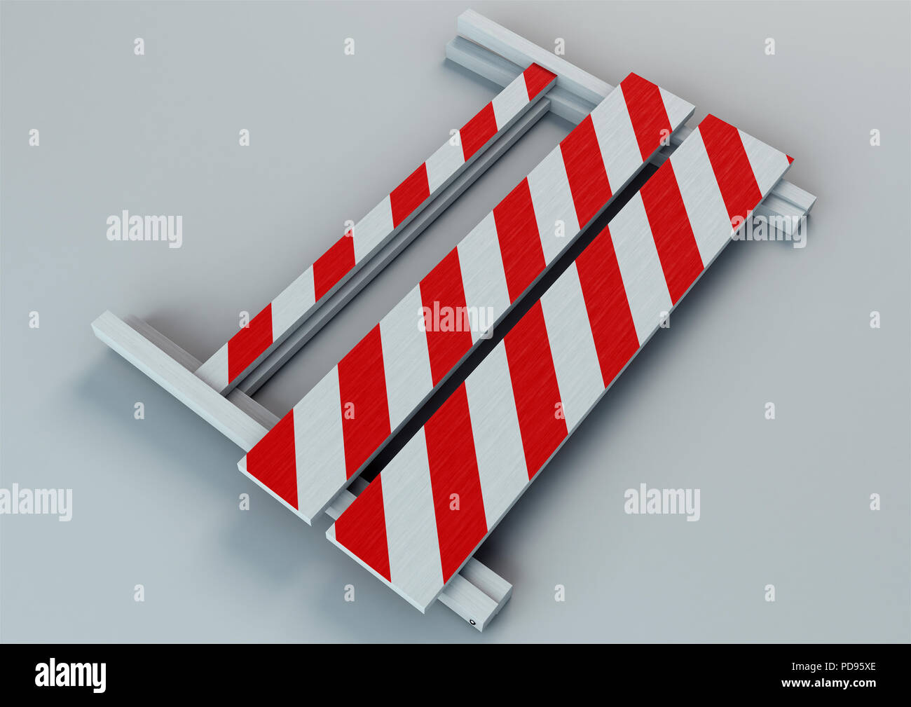 A traffic trestle illustration made in 3D software Stock Photo - Alamy