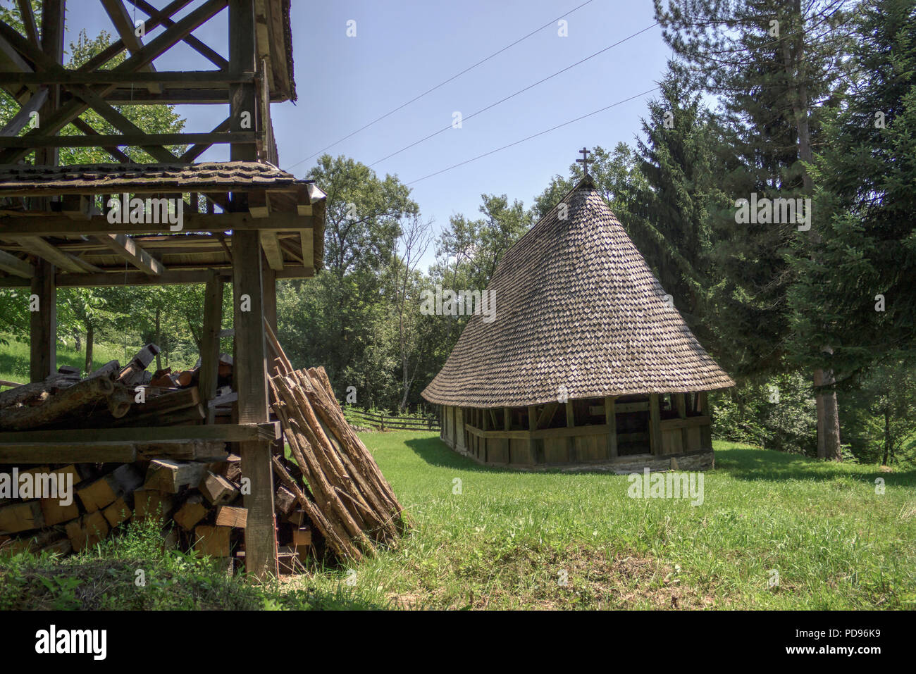 Village Dub, Western Serbia - A historical log cabin Orthodox Church of ...