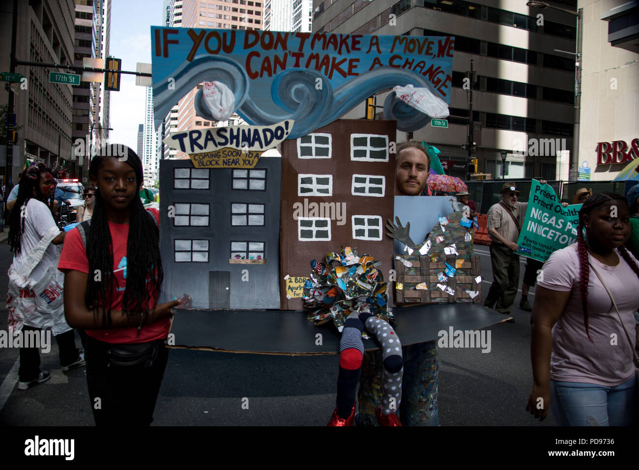 Environmental groups gather to march for a green energy future ...