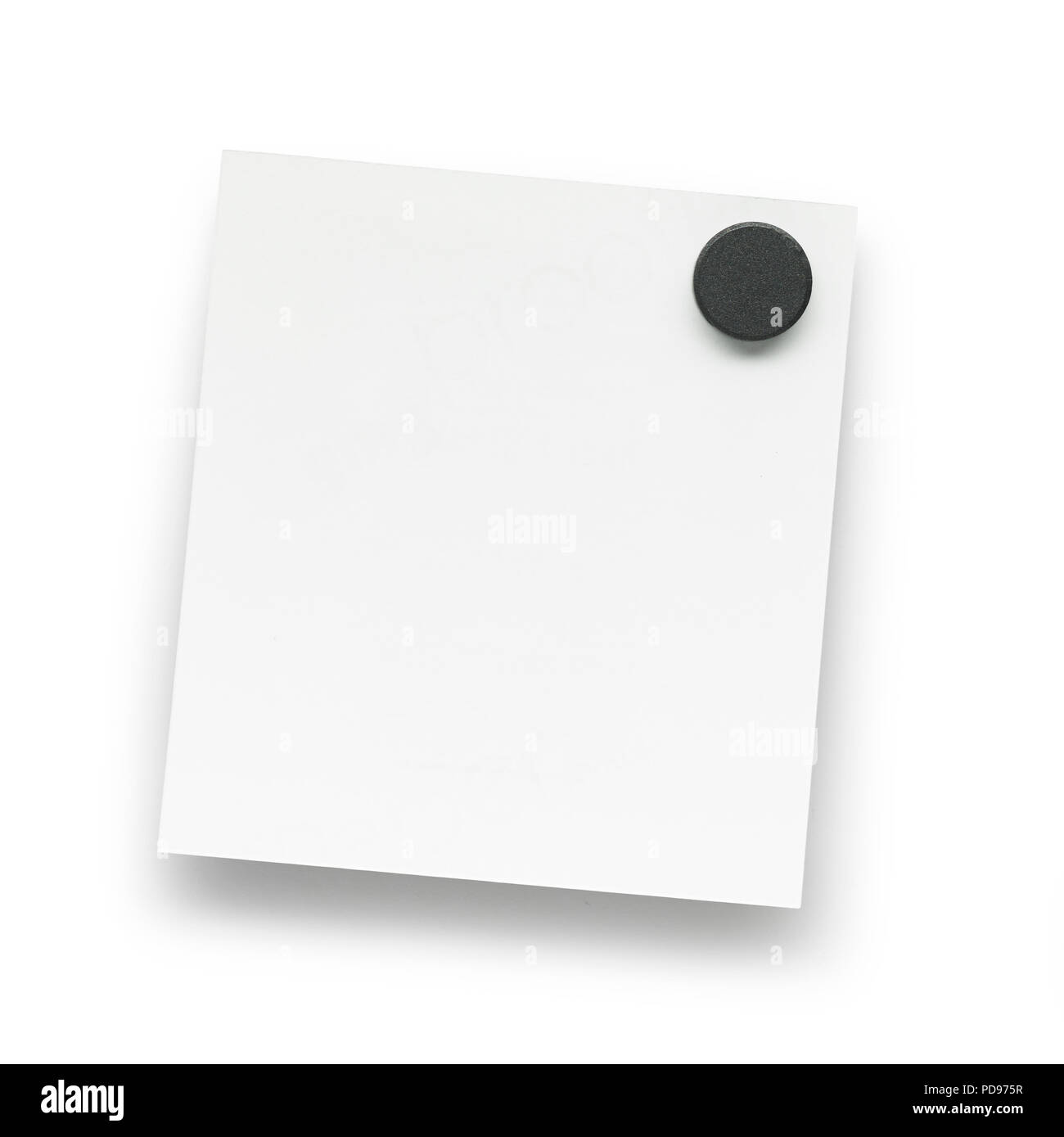 White paper pinned to background Stock Photo - Alamy